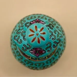 unbranded | Dining | Vintage Turquoise Wan Shou Wu Jiang Ginger Jar ...
